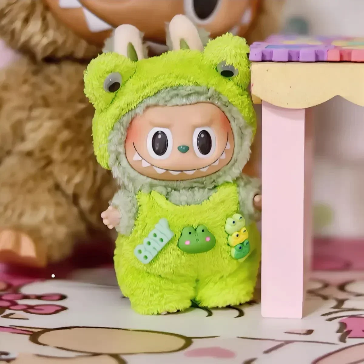 Ropa de muñeca Labu original de 17 cm con colgante de macarrón con ...