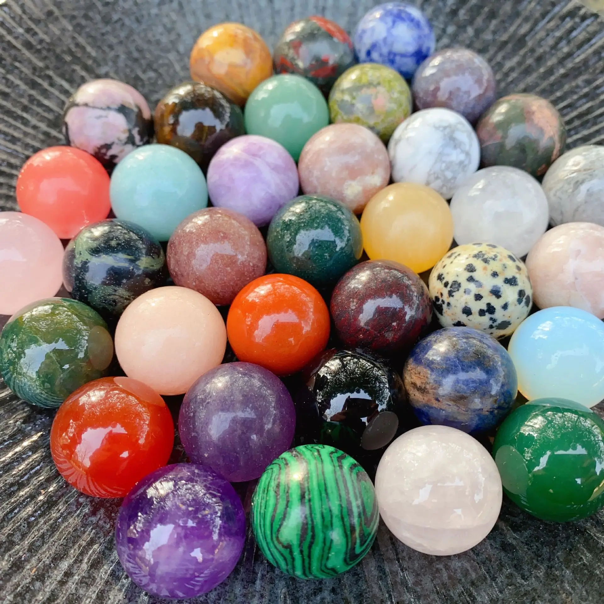 Non-porous-ball-20mm-natural-amethyst-agate-porous-stone-round-beads ...