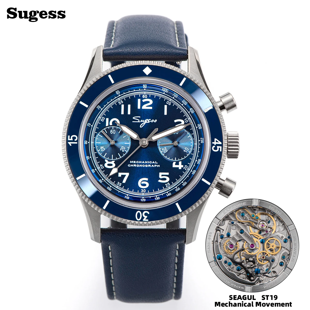 Sugess-Watch-1963-Men-Watches-ST1901-Chronograph-Luminous-Mechanical ...