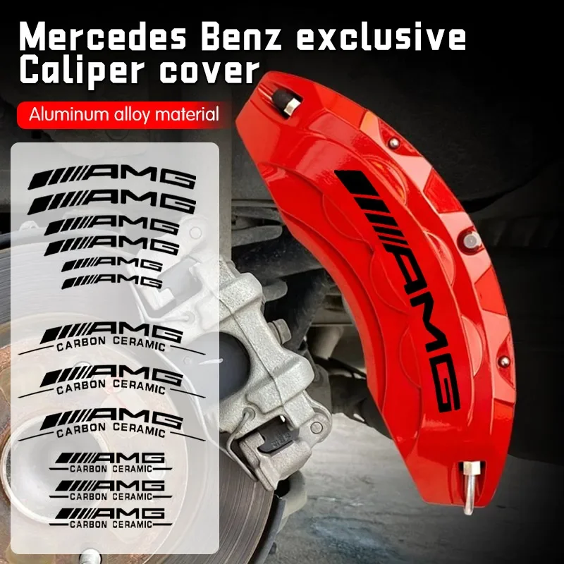 Custom Made Set of 6 PCS 3 Sizes for AMG Mercedes Benz Brake Caliper ...