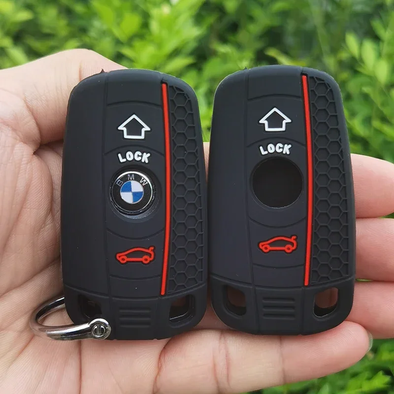 Silicone-Car-Smart-Key-Case-Cover-For-BMW-E60-E61-E70-E81-E87-E90-E91 ...