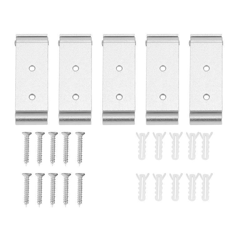 5 PCS Foldable Wall Hook, Invisible Folding Aluminum Wall Mount Hook ...