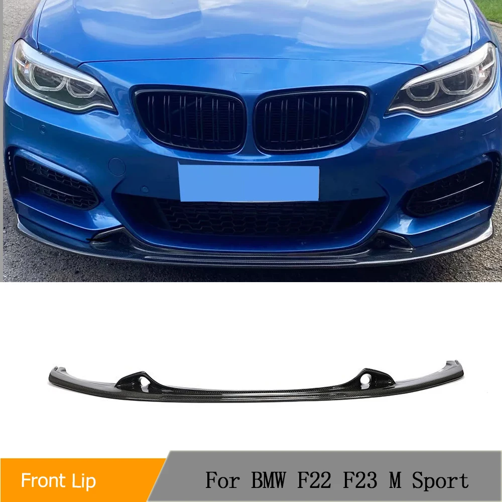 Carbon-Fiber-Car-Front-Lip-Spoiler-Splitters-for-BMW-2-Series-F22-F23 ...