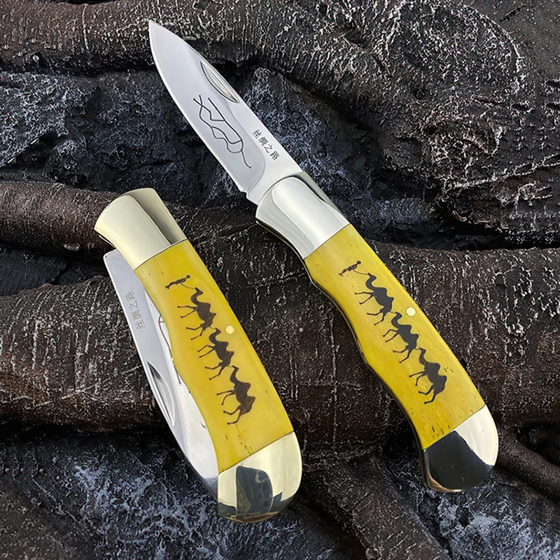 Bone Handle Folding Knife
