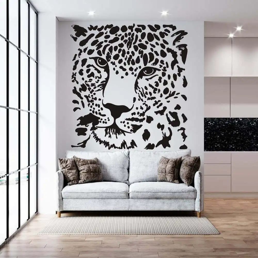 Vinyl-Stickers-Cheetah-Wall-Decals-Animal-Wall-Decals-Retro-Style-Wall ...