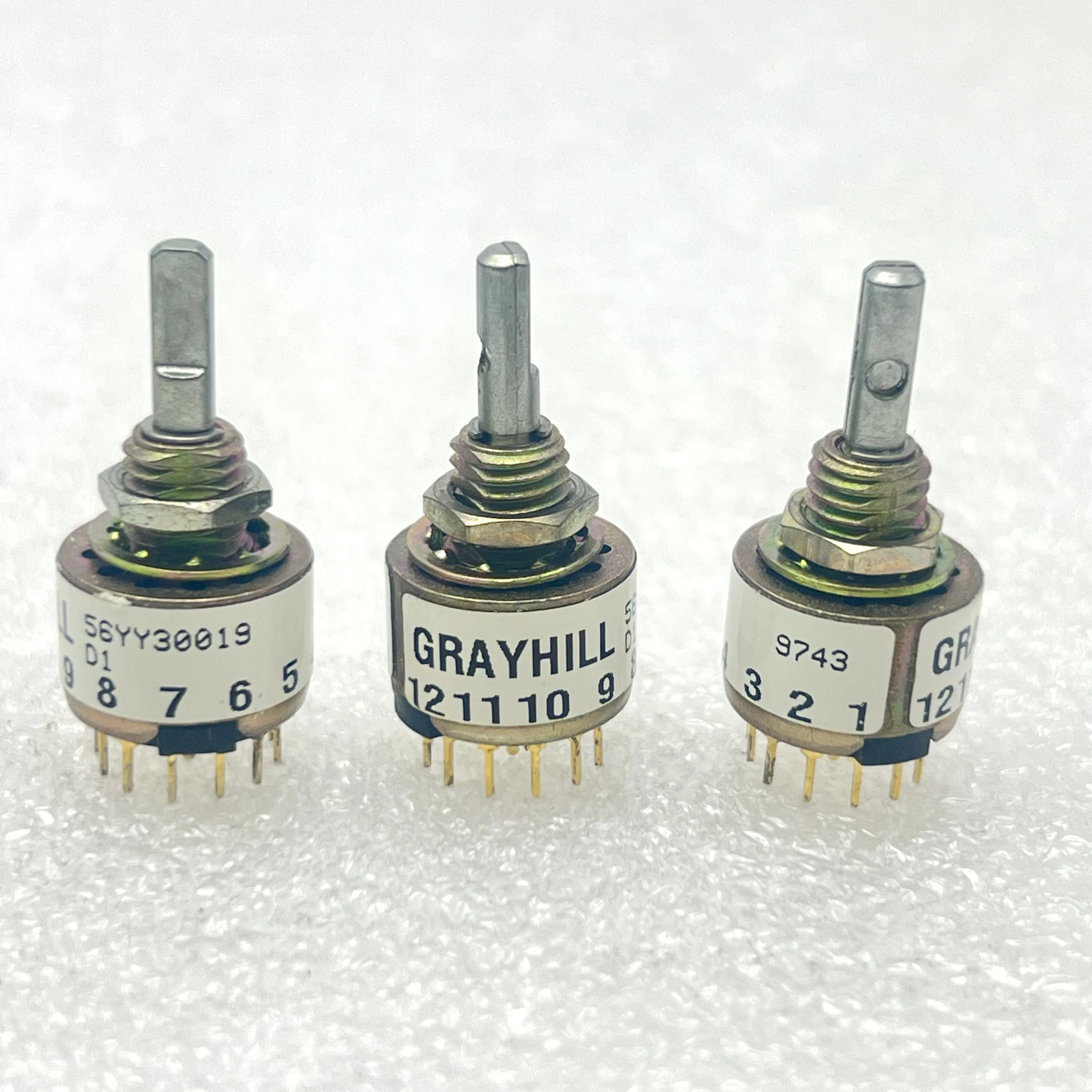 1 p56YY30019 American GRAYHILL rotary band switch 1 knife 12 gear 360 ...