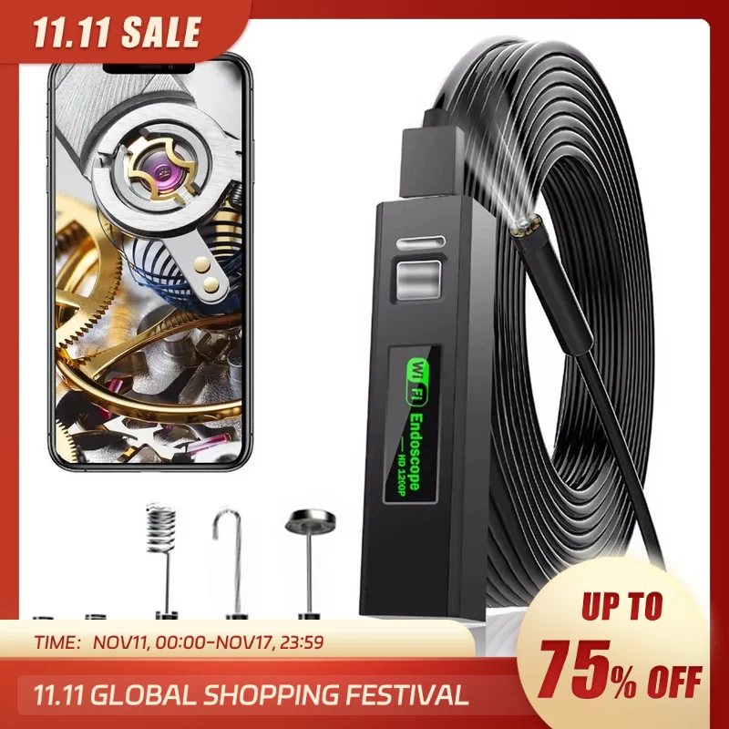 Wireless-Endoscope-WiFi-Borescope-Inspection-Camera-1200P-HD-IP68 ...
