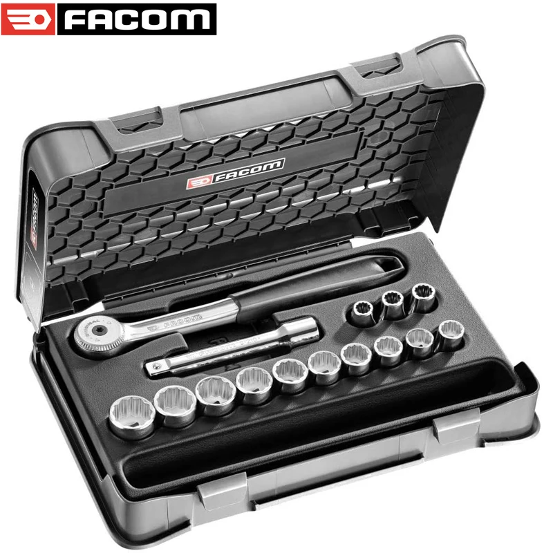 Facom-S-151-1P12-Metric-12-Point-Socket-Set-Wear-Resistant-Durable-Wide ...