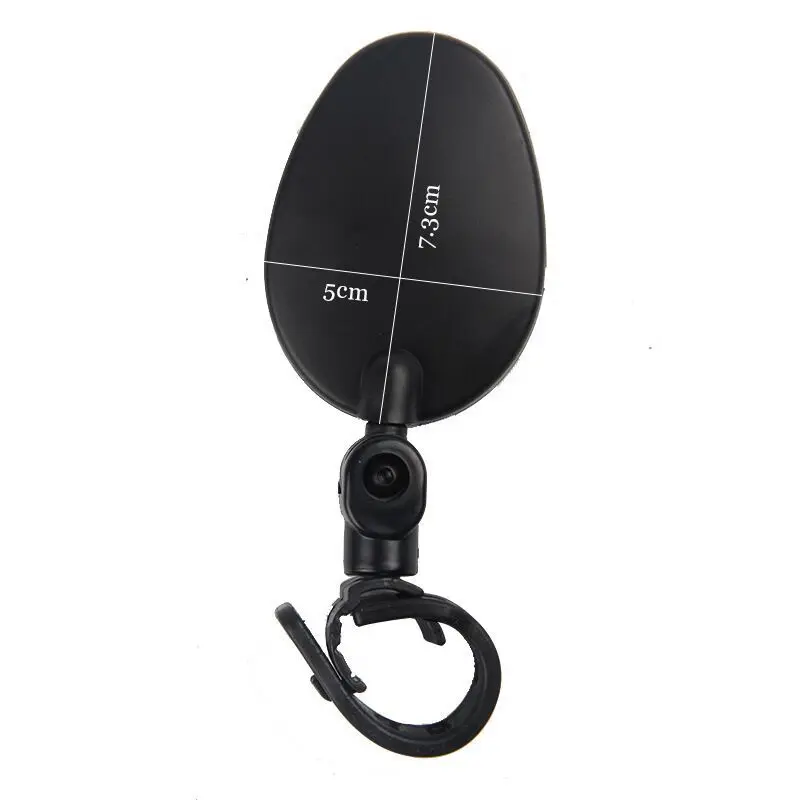 Miroir Ellipse rond réglable pour guidon de moto, 2 pièces, Rotation à ...