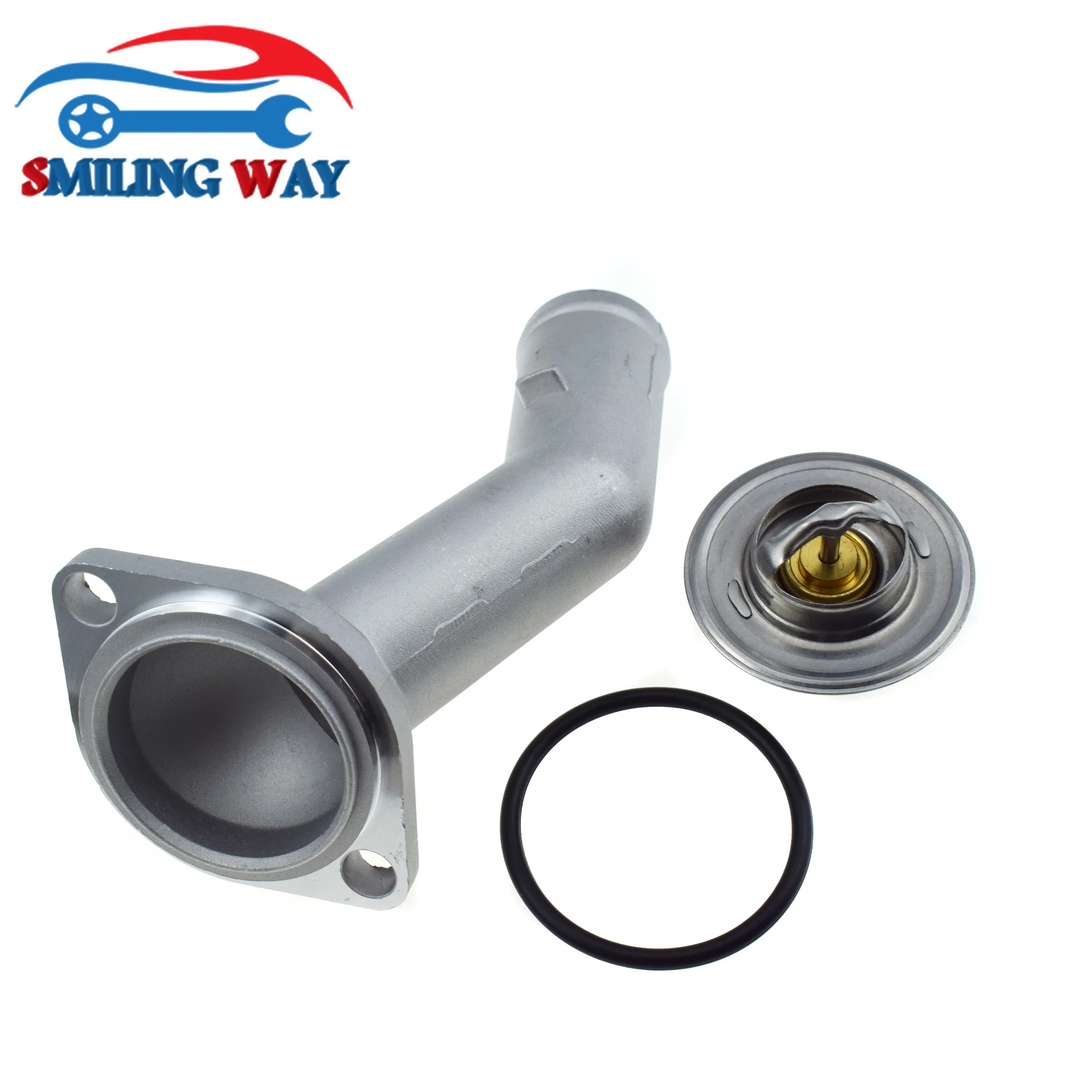 Coolant Thermostat or Housing Cover Flange For VW Audi Seat Skoda Golf ...