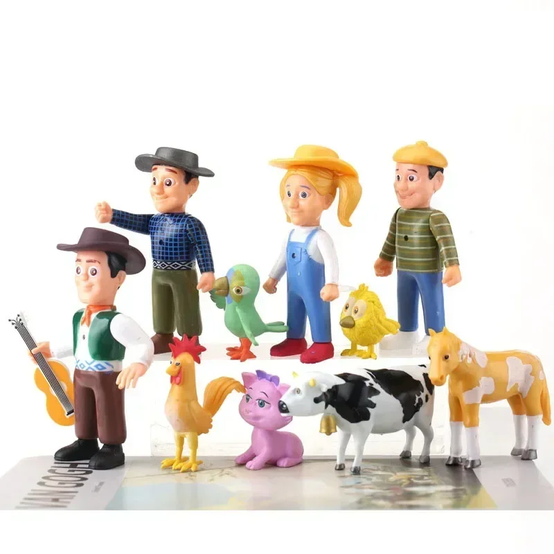 10pcs-set-Cute-Happy-Farm-Action-Figures-La-Granja-De-Zenon-Red-Barn ...