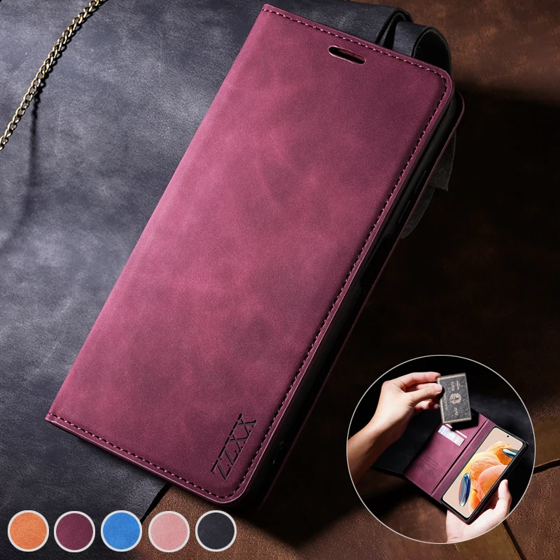 Wallet-Card-Slot-Magnetic-Flip-Leather-Case-For-Xiaomi-Redmi-Note-11 ...