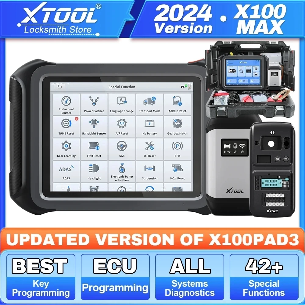XTOOL-X100MAX-Key-Programmer-ECU-Programming-Scanner-All-System ...