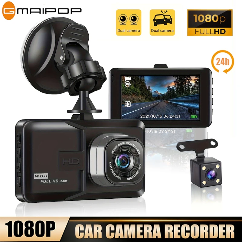 Dash-Cam-for-Cars-Front-and-Rear-1080P-Camera-Black-Box-Car-Dvr-Video ...