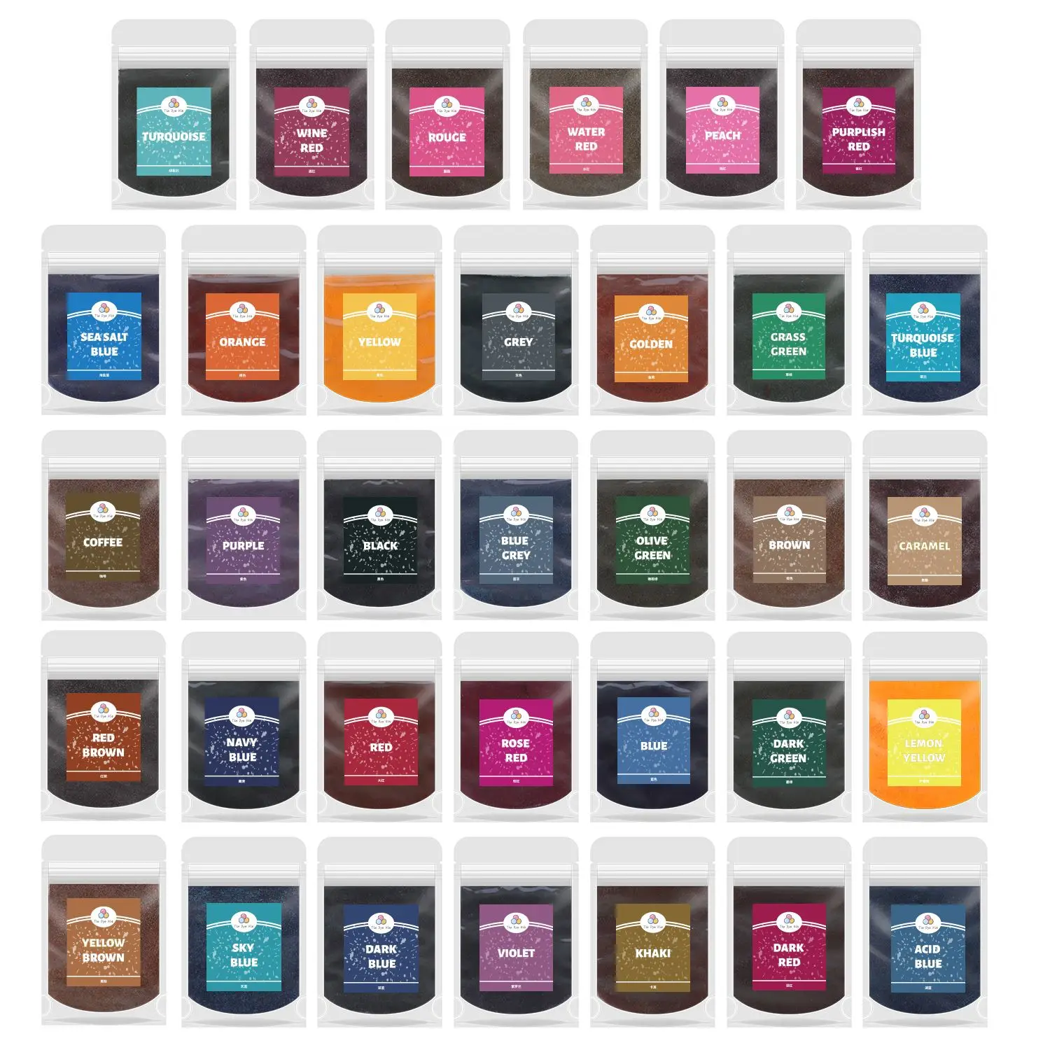 Fabric Dye 10g Bag Tie Dye Powder Pigment Clothing Coloring Renovation ...