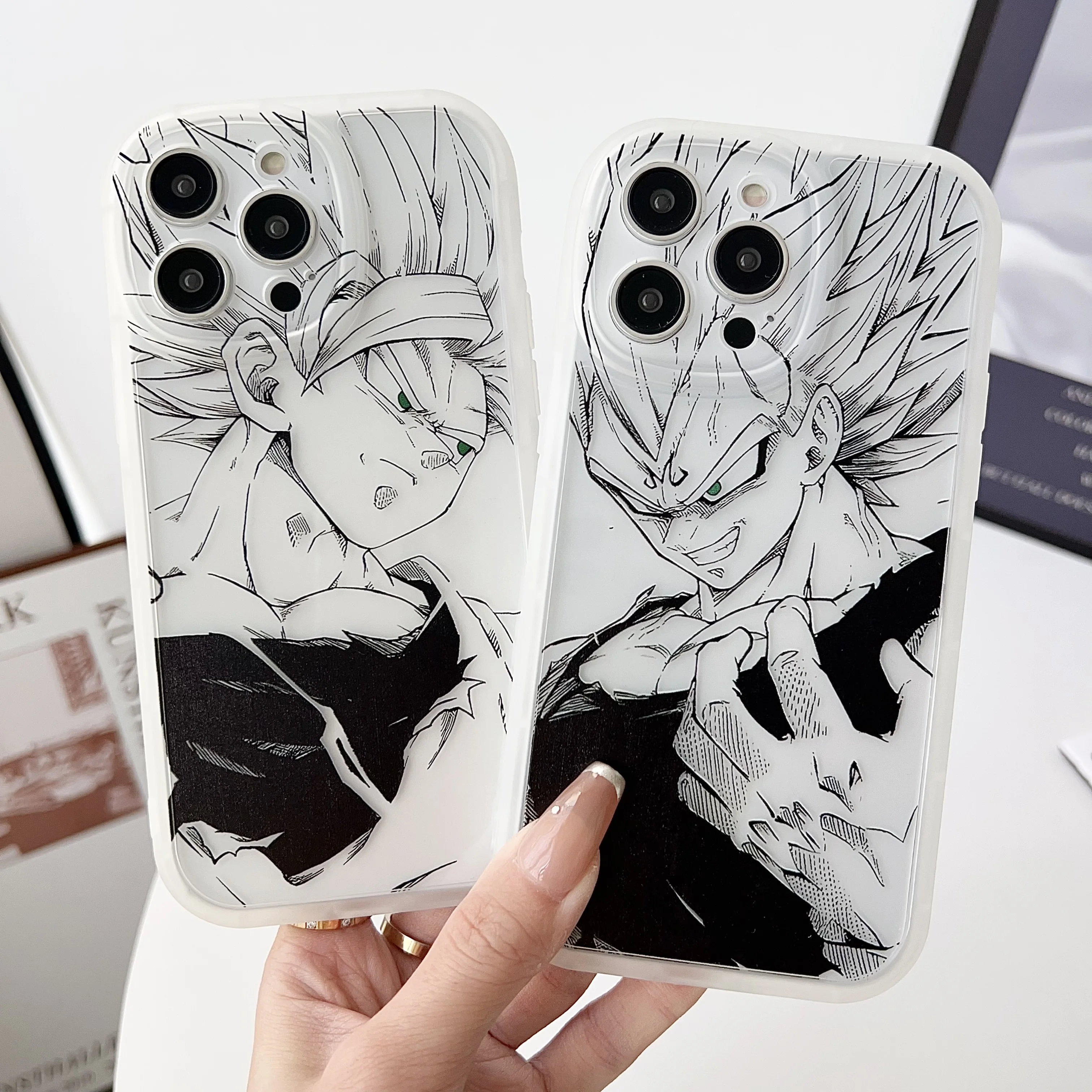 Funda-de-tel-fono-Anime-Dragon-Ball-Z-Vegeta-Son-Gokus-para-IPhone-15 ...