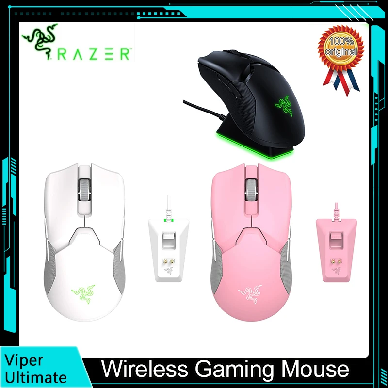 Original-Razer-Viper-Ultimate-Mouse-Sem-Fio-RGB-Carregamento-Dock-20K ...