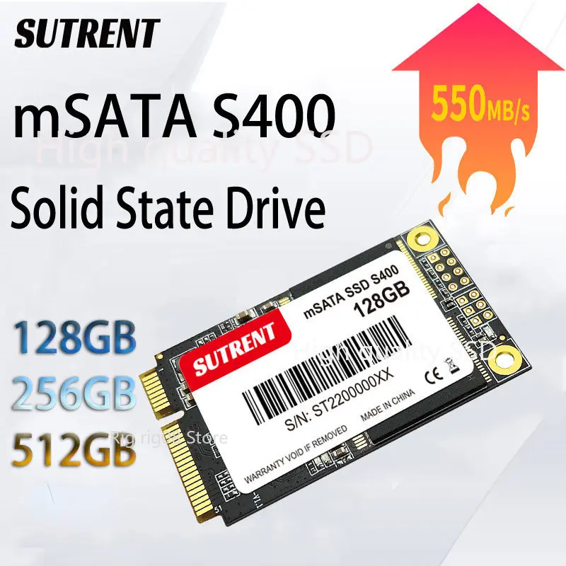 Unidad de estado sólido mSATA MLC SSD S400, disco duro de 64gb, 128Gb, 256Gb, 512Gb, 2,5 Interne ...