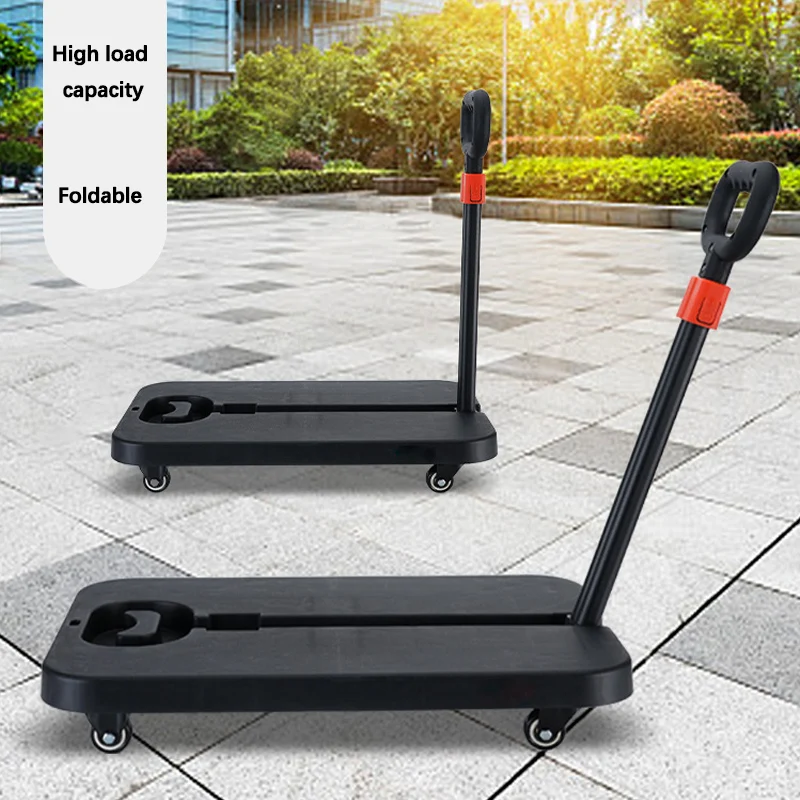4-wheels-Universal-Wheel-Handcart-Household-Luggage-Carrier-Folding ...