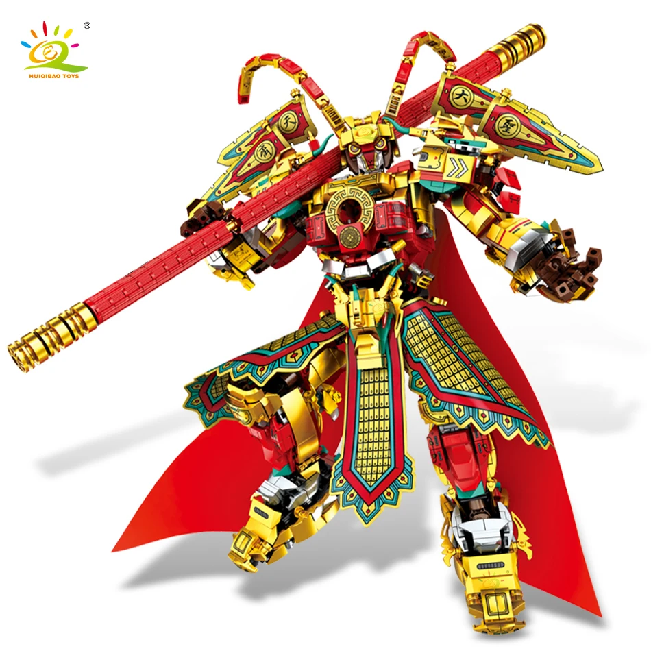 HUIQIBAO-1528pcs-Sun-Wukong-Mecha-Building-Blocks-City-Monkied-Robot ...