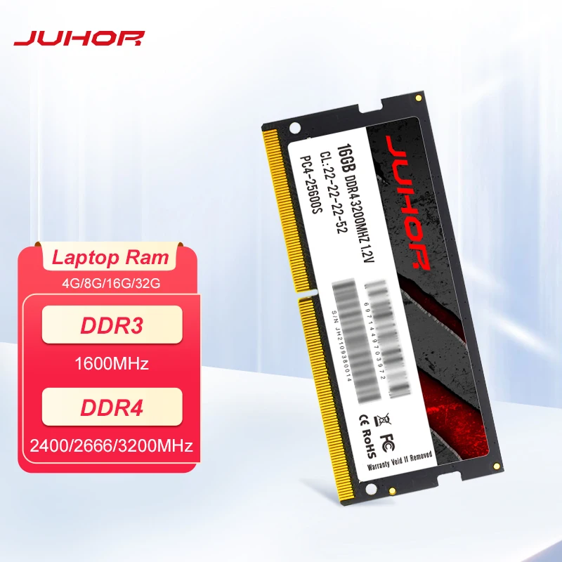 Memória Do Caderno De Memória De Sodimm Da Memória De Juhor Ddr3 4gb 8gb 16gb Ddr4 2666mhz ...