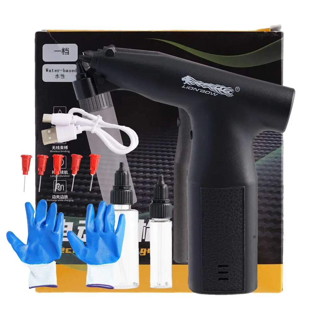 Professional-Electric-Spray-Gun-Pen-Air-Pump-Kit-Rechargeable-For-Car ...