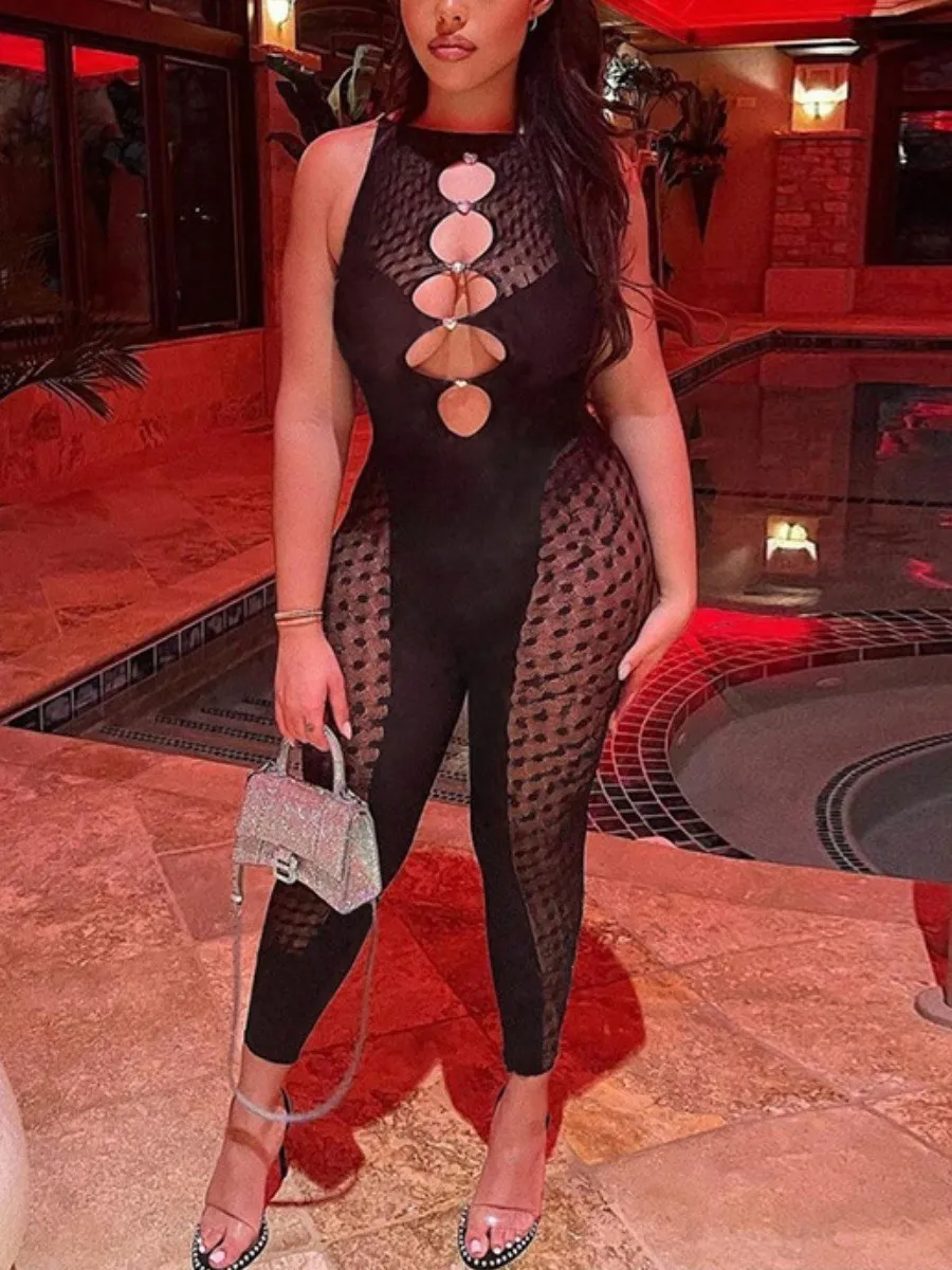 LW-Women-Sexy-One-Piece-Mesh-Splicing-See-Through-Sleeveless-Hollow-Out-Jumpsuit-Lace-Cutout ...