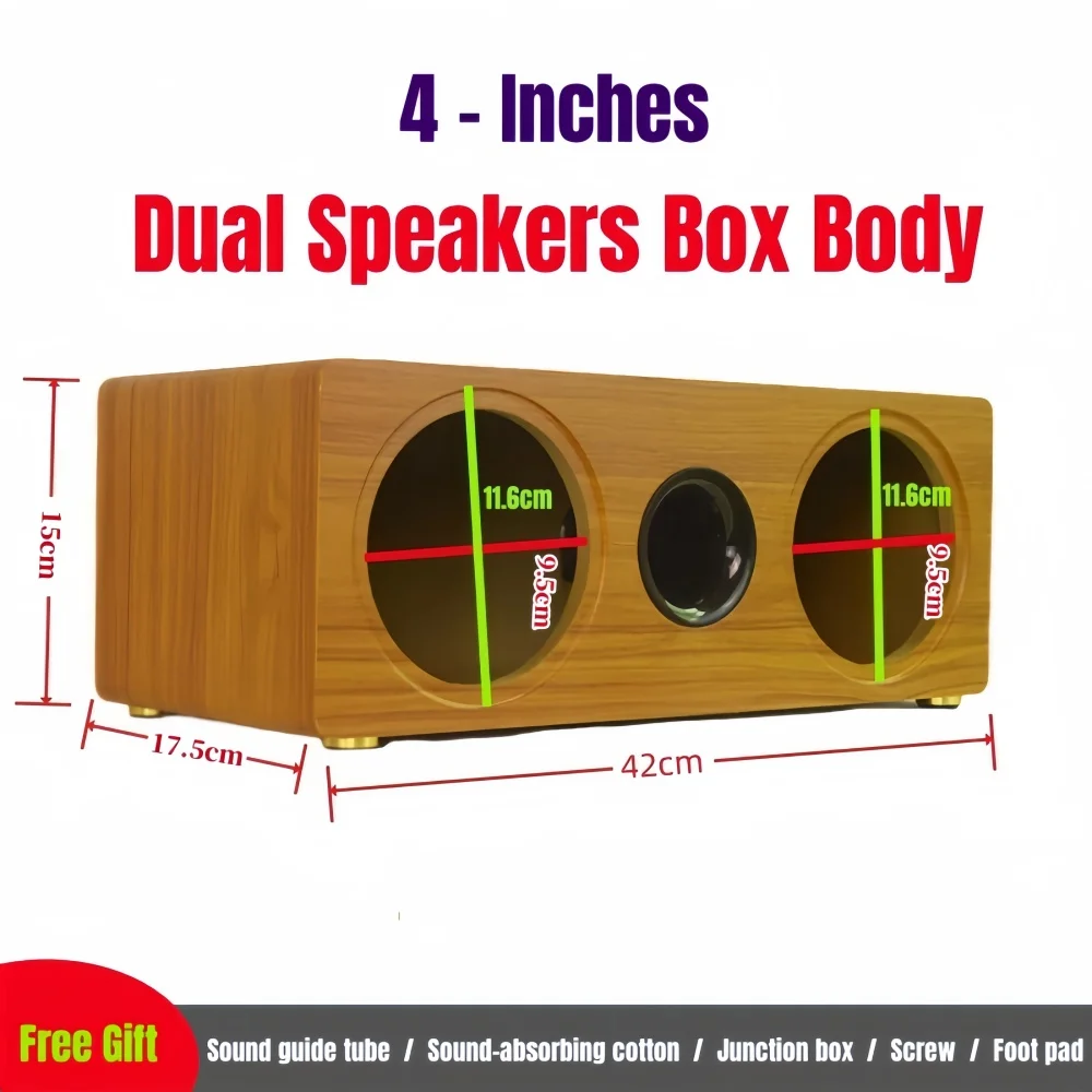 DIY-Speaker-Modification-4-inch-Dual-Speaker-Integrated-Speaker-Box ...