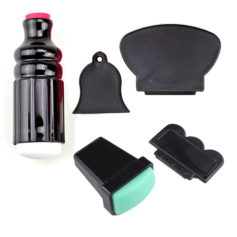 Finger Angel 5pcs/set Nail Stamping Kits Nail Art Stamp Tools Manicure ...