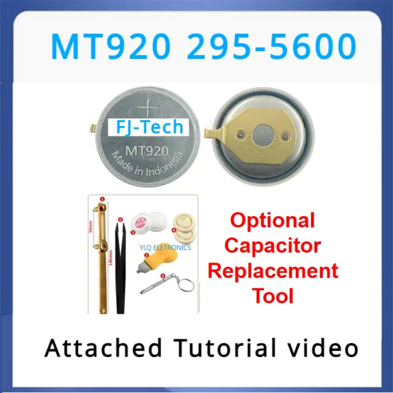 MT920 295-5600 295-56 295 56 에코드라이브 시계 교체 도구가 포함된 충전식 배터리 커패시터 시민은 295 ...