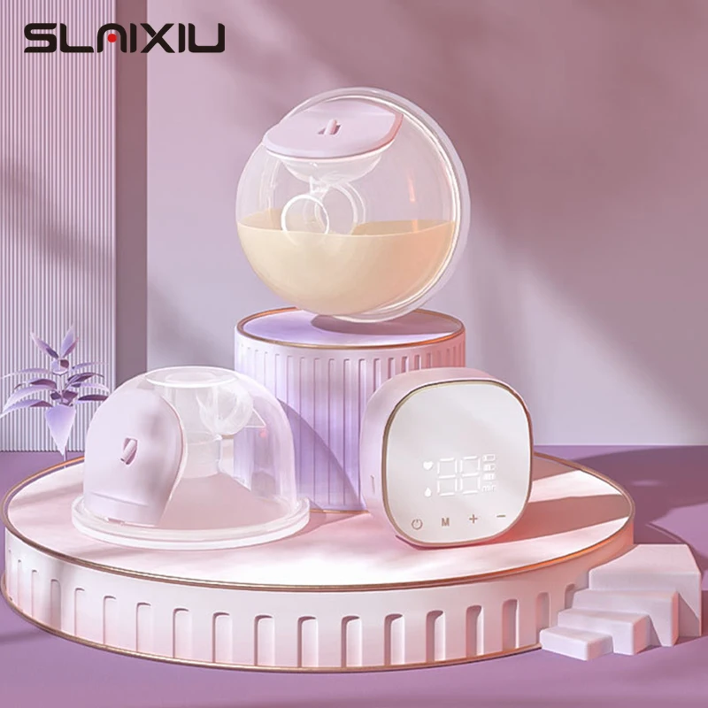 Double Electric Breast Pump Charged Easy Carry Outdoors Milk Pump ...