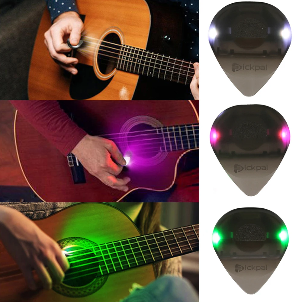 Light-Up-Guitar-Picks-Auto-LED-Glowing-Guitar-Pick-for-Acoustic ...
