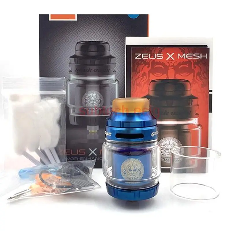 Zeus X Mesh RTA Tank 25mm 4.5ml Leakproof Top Airflow System Atomizer with Mesh Modular Build ...