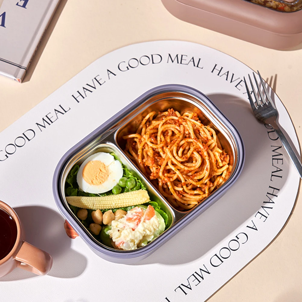 Stainless-Steel-Bento-Box-2-Compartments-Cartoon-Lunch-Box-Double-Sided ...