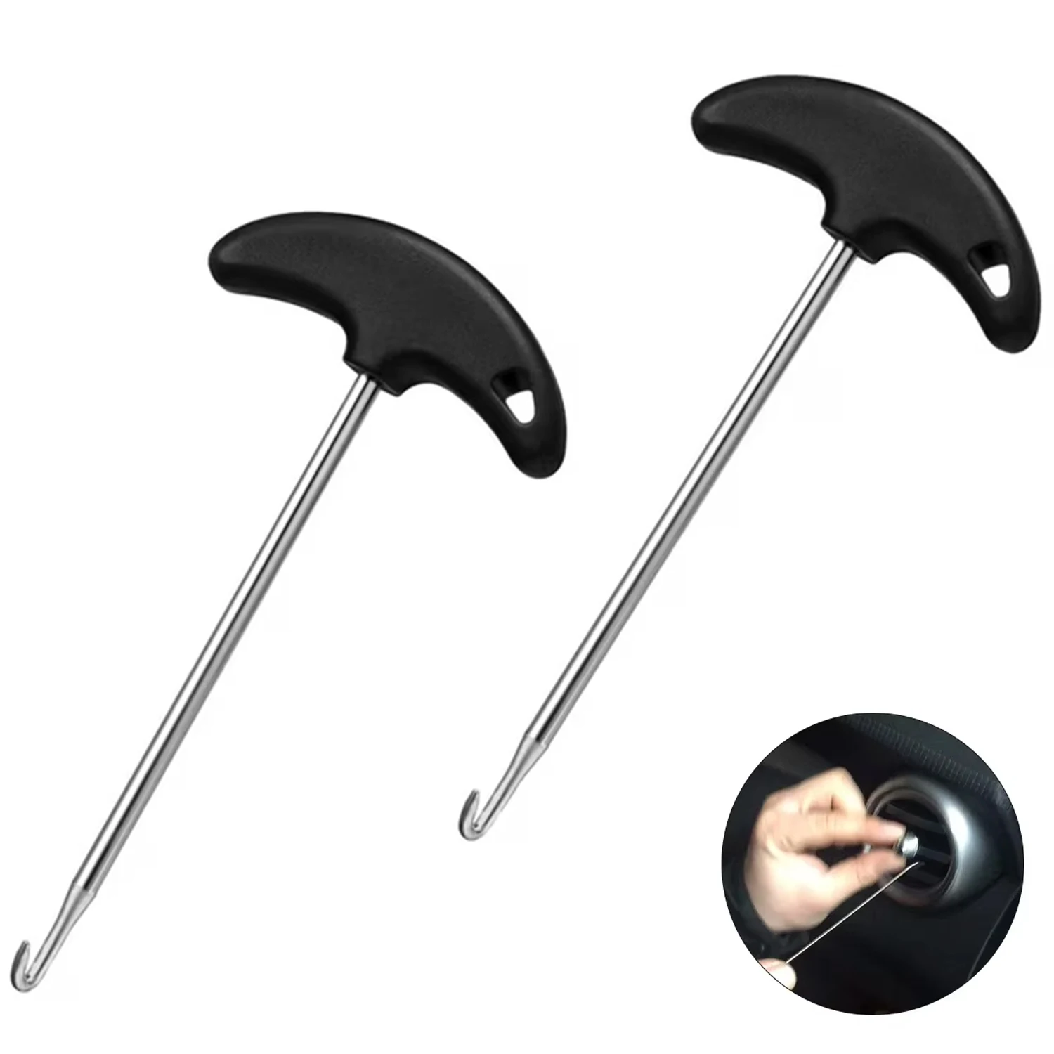 1/2Pcs Car Pull-out Hooks T-Handle Speedometer Removal Pull Instrument ...