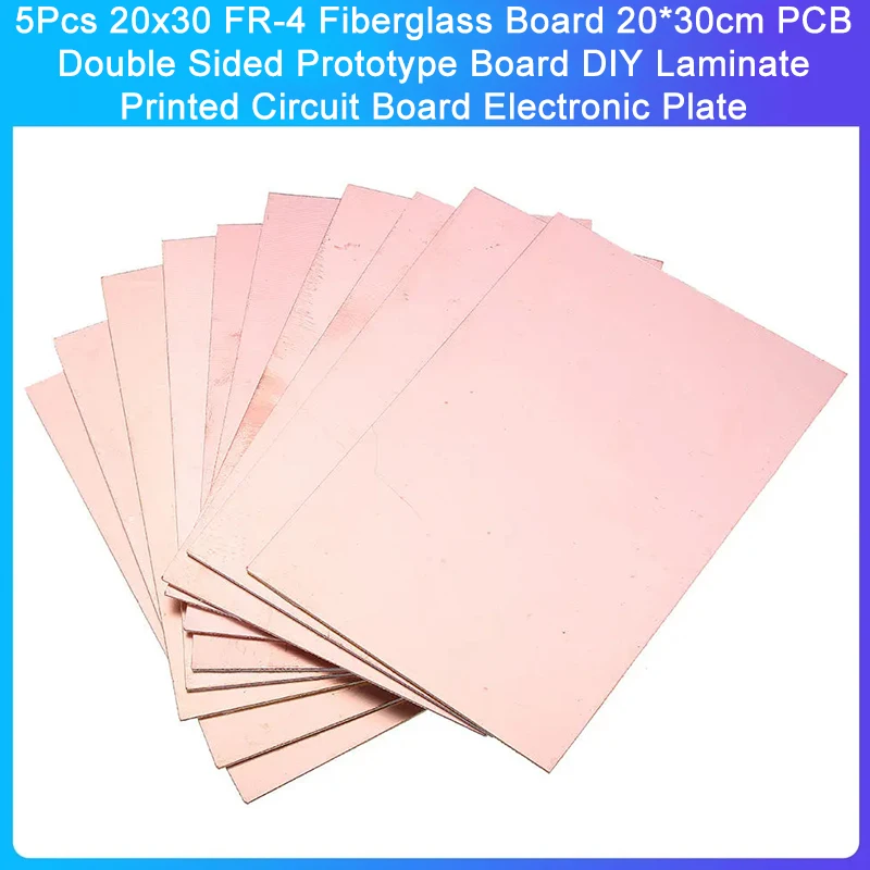 5Pcs-20x30-FR-4-Fiberglass-Board-20-30cm-PCB-Double-Sided-Prototype ...