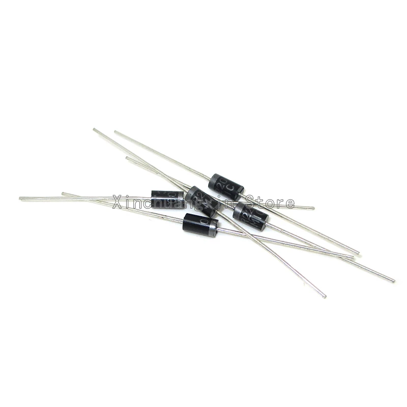 20PCS New SR240 SR260 SR2100 SR2200 DO 15 Schottky Diode Rectifier 2A 40V60V100V200V| | - AliExpress