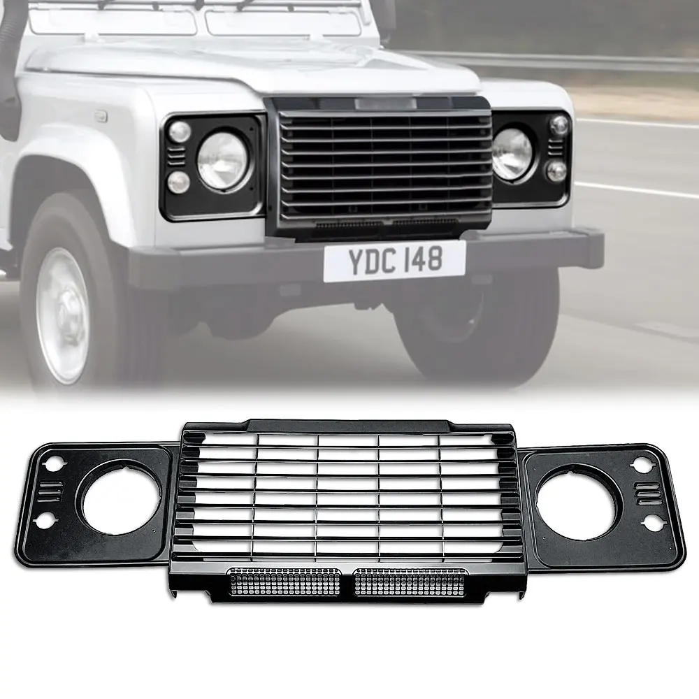 Car-Front-Bumper-Grille-ABS-Mesh-Grill-For-Land-Rover-Defender-90-110 ...