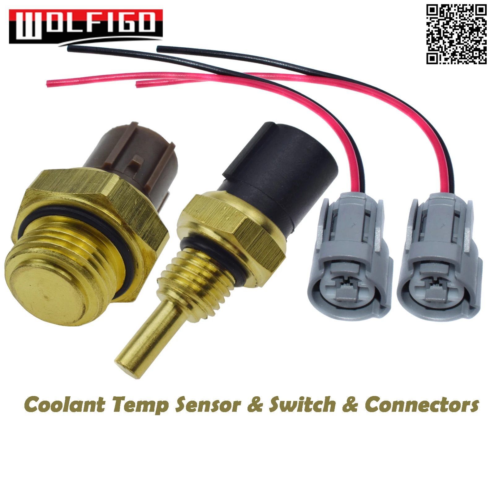 Water Temperature Sensor Switch W/ Connectors 37760-P00-003 37870-PJ7 ...