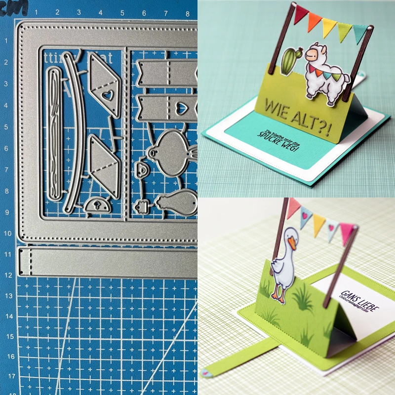Lucky Goddess Metal Cutting Dies Pop-up Slider "party" Diy Scrapbooking ...