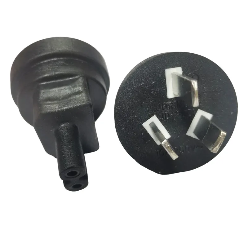 Black CN AU 3 Prong to C7 Power Adapter Plug Australia New Zealand Male ...