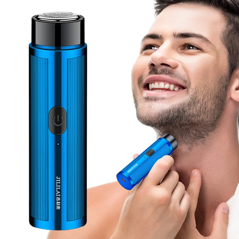 Portable Mini Electric Shaver Washable Beard Trimmer Men Shaver Razor ...