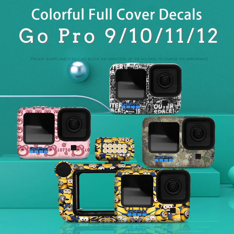 Colorful-Decals-For-GoPro-9-10-11-12-Removable-Skins-Protector-Coat ...