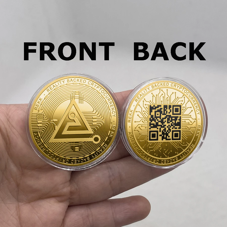 Co70 moeda rekk moeda digital ouro ou prata chapeado moeda cryptocurrency colecionável ótimo ...
