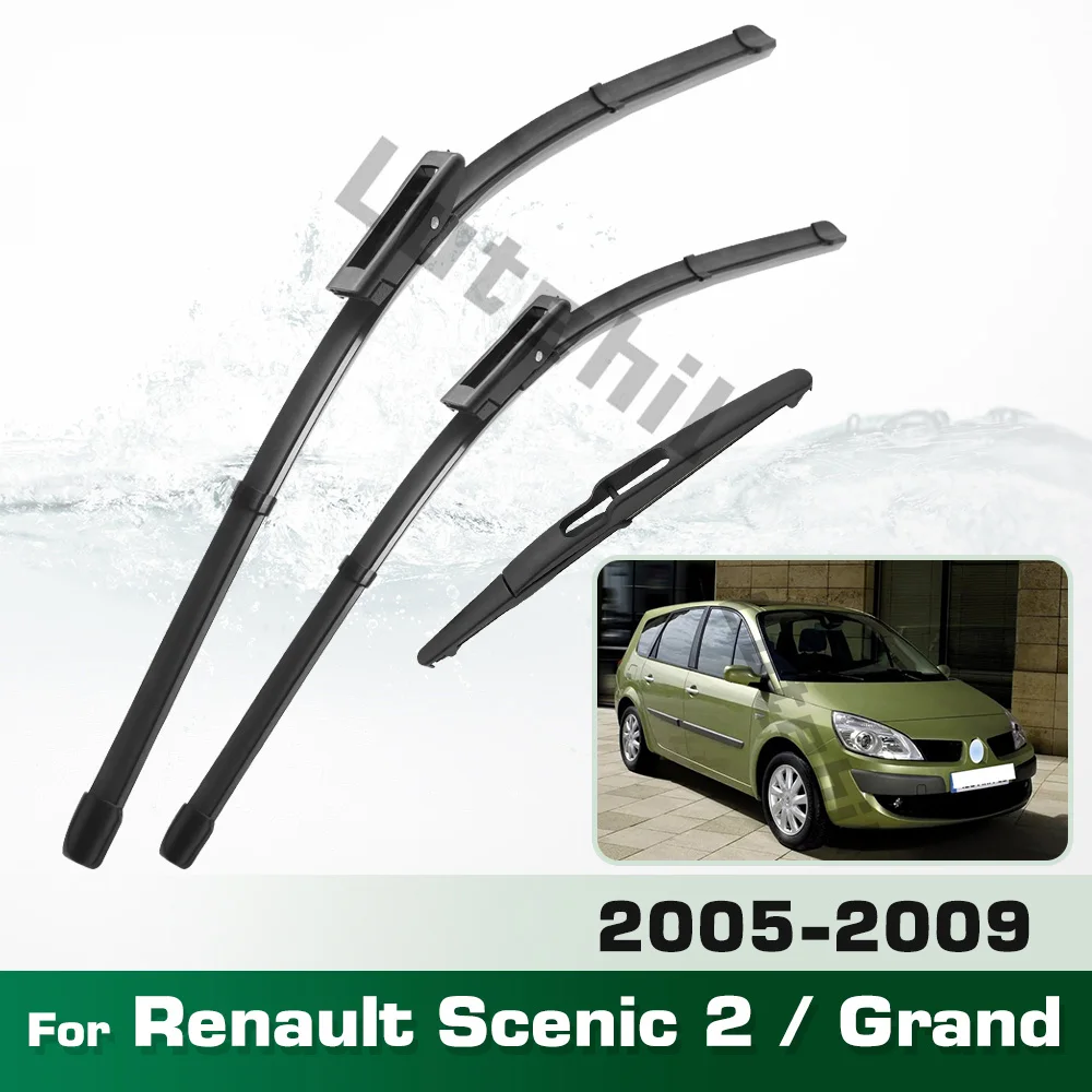 For Renault Scenic 2 / Grand 2005 - 2009 wiper LHD Front & Rear Wiper ...