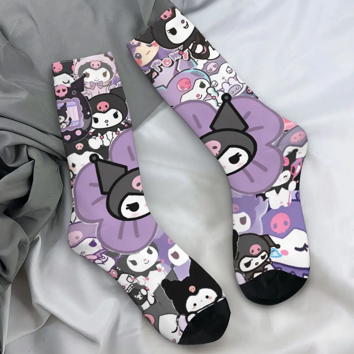 Couple-Socks-MINISO-Cute-Kuromi-Cartoon-Stockings-Autumn-Vintage ...