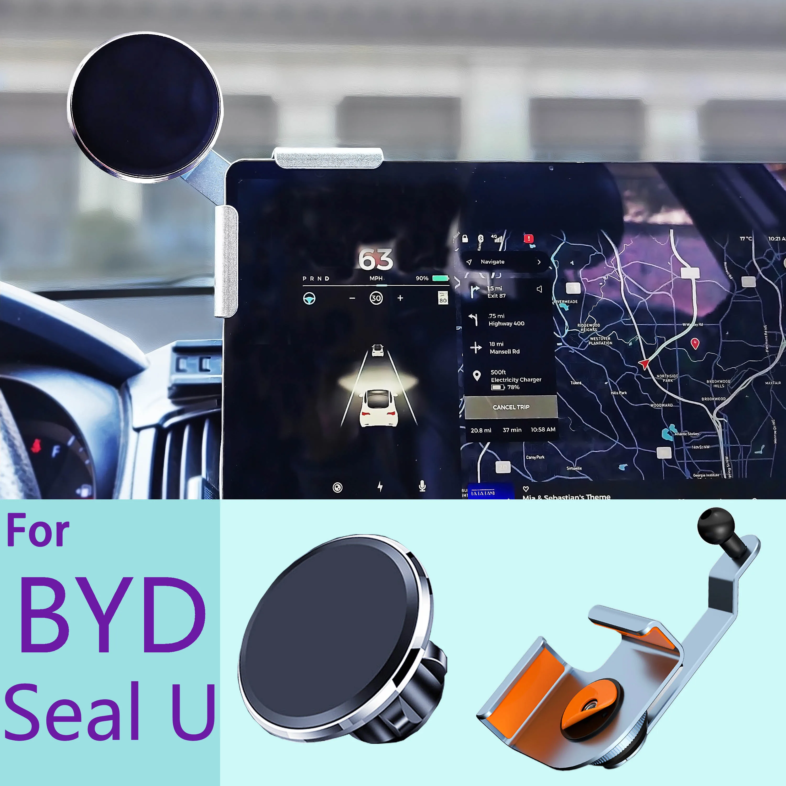 Special-Car-Phone-Holder-for-BYD-Seal-U-Display-Screen-Fixed-Base ...