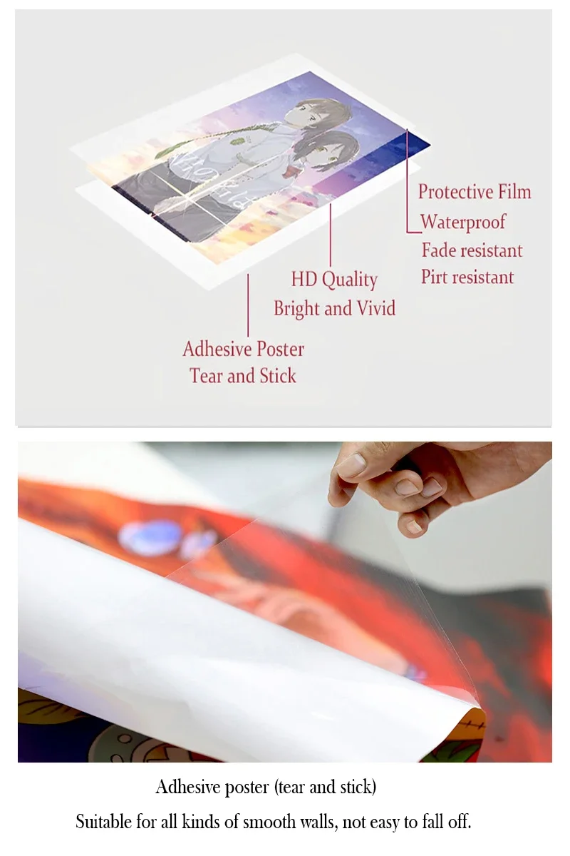 S-Sailormoon Movie Sticky Posters Vintage Room Bar Cafe Decor Nordic ...