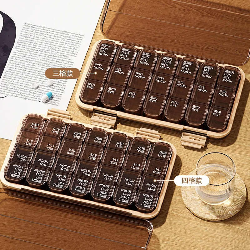 Imperme-vel-Caso-p-lula-semanal-port-til-Viagem-Medicina-Armazenamento ...