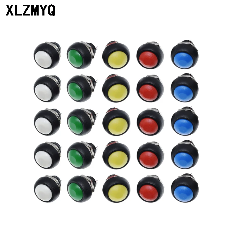 30PCS-Mini-12mm-Waterproof-Momentary-ON-OFF-Push-Button-Round-Switch ...